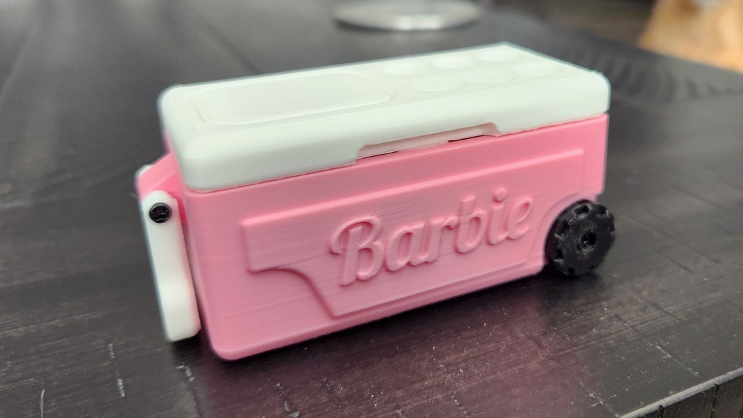 Barbie Cooler Ice Chest Decoration. Beach Cooler, Camping Cooler. Coca ...