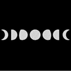 Moon Phases Machine Embroidery Design Instant Download - Etsy