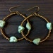 Oversize Boho Hoops, Ethnic Hoops, Gold Beaded Hoops, Hippie Earrings ...
