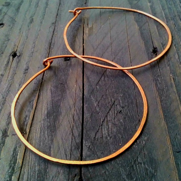 Copper Wire Earrings - Etsy