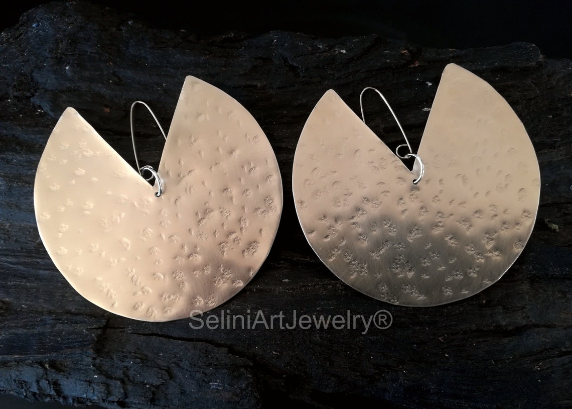 African Big Silver Earrings Ethnic Earrings Big Hoop - Etsy