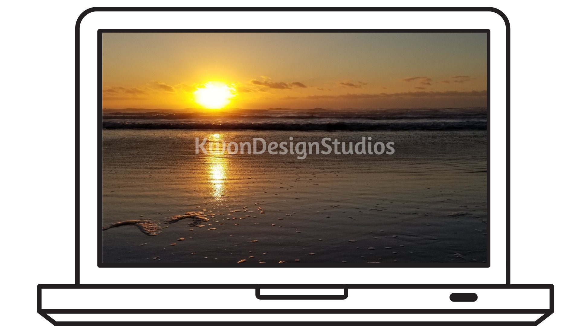 Sunset Zoom Background Digital Backdrop Wallpaper Virtual | Etsy