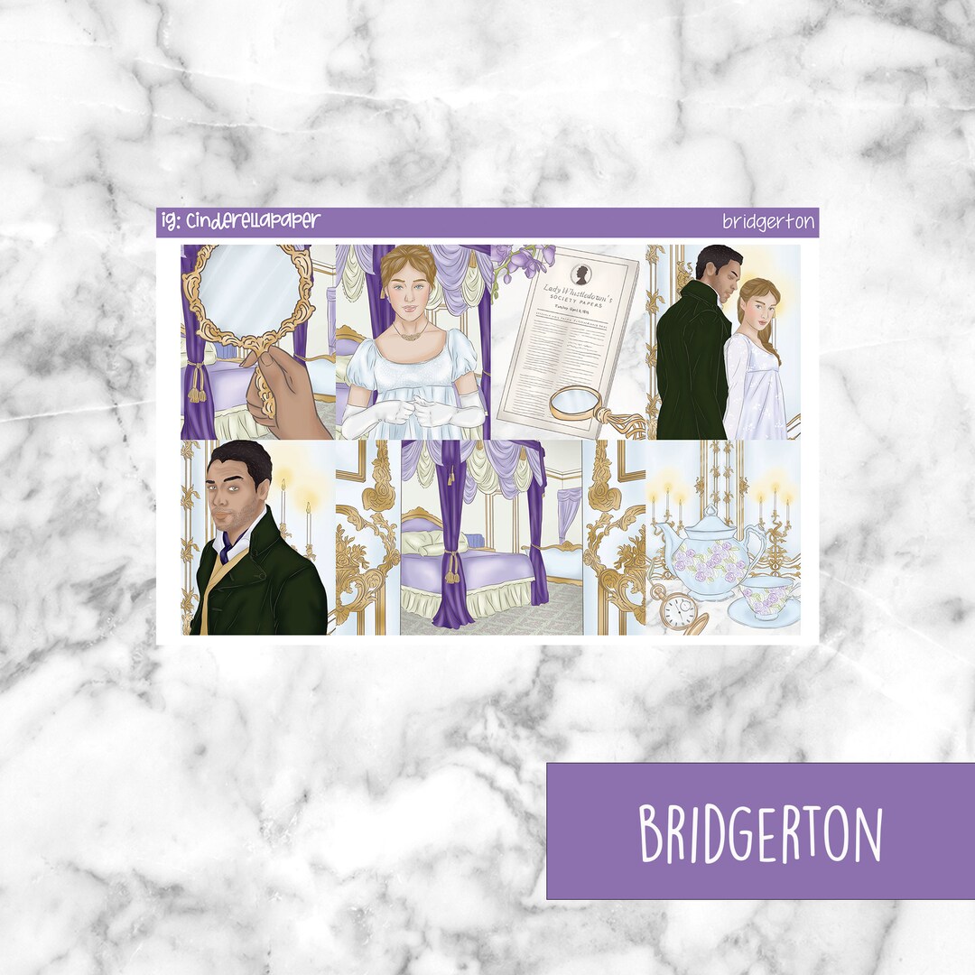Bridgerton Printable Planner Stickers, Weekly Sticker Kit Erin Condren ...