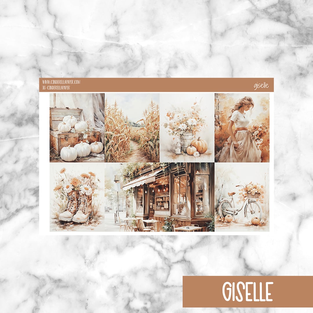 Giselle Printable Planner Stickers, Weekly Sticker Kit Erin Condren ...