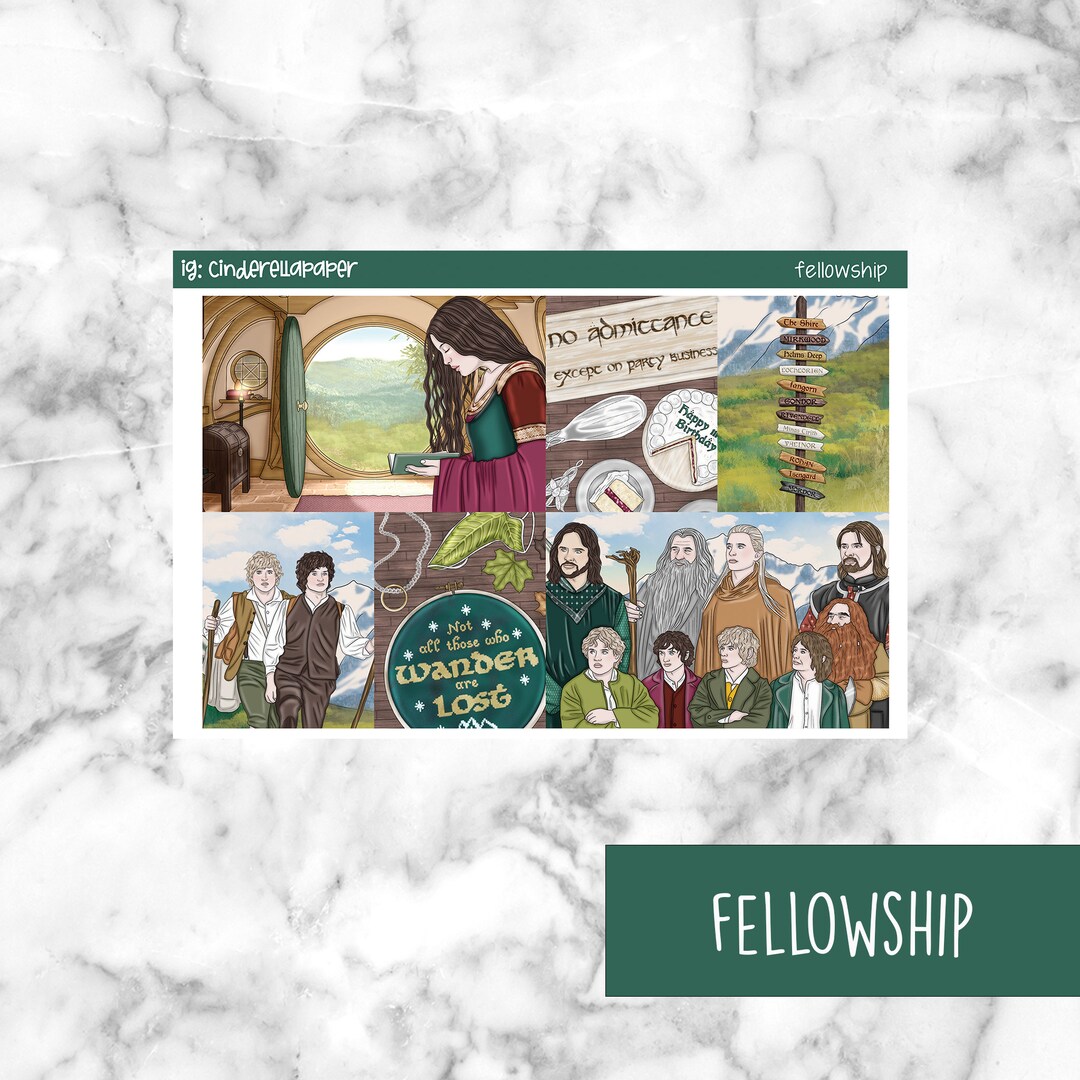 Fellowship Printable Planner Stickers, Weekly Sticker Kit Erin Condren ...