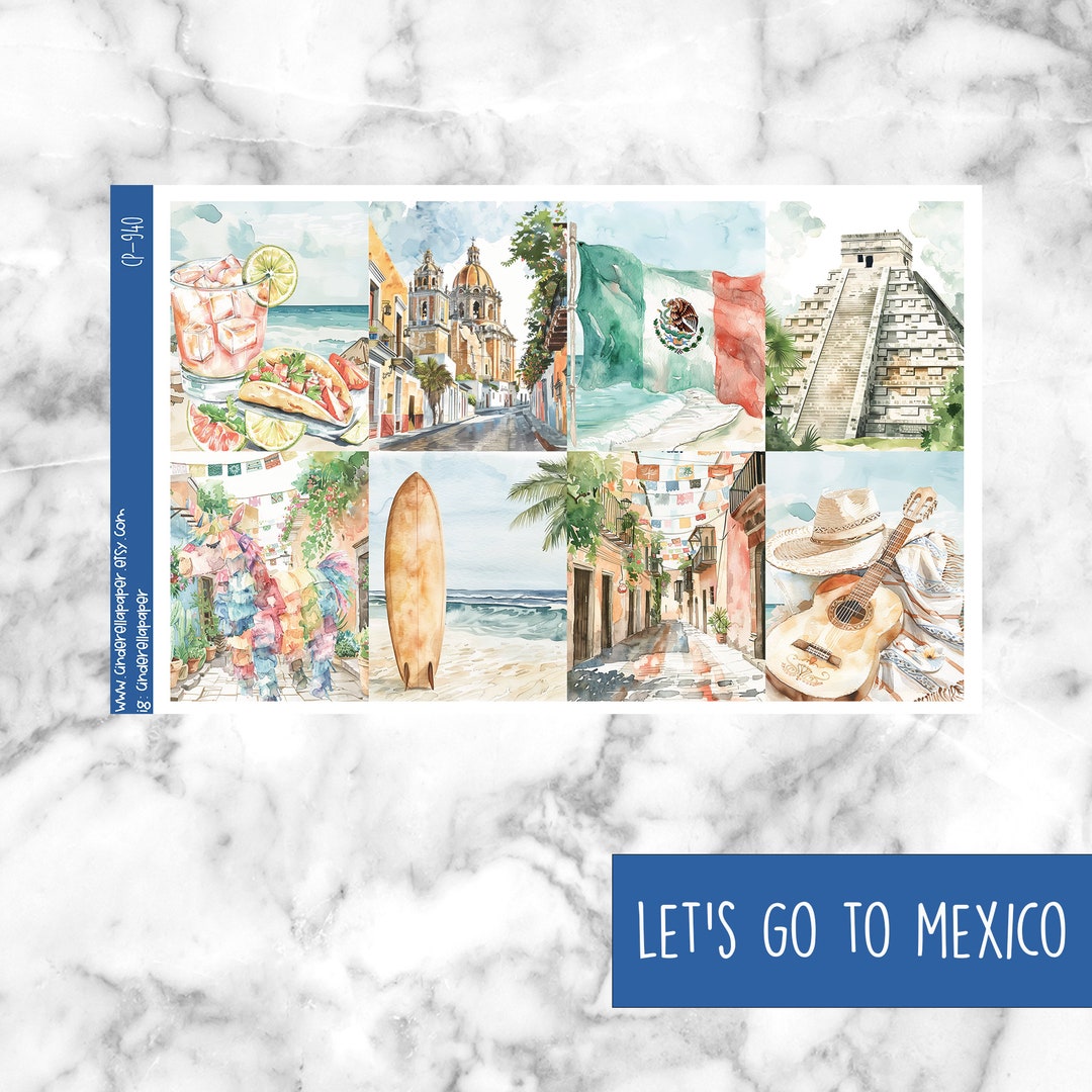 Let's Go to Mexico - Ultimate Sticker Kit - Etsy