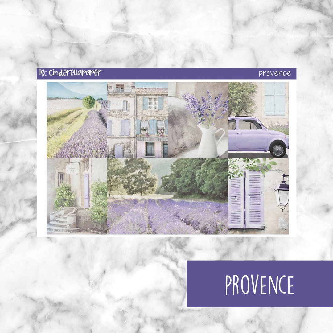 Provence Printable Planner Stickers, Weekly Sticker Kit Erin Condren ...
