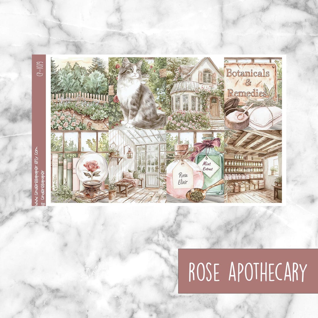 Rose Apothecary - Ultimate Sticker Kit - Etsy