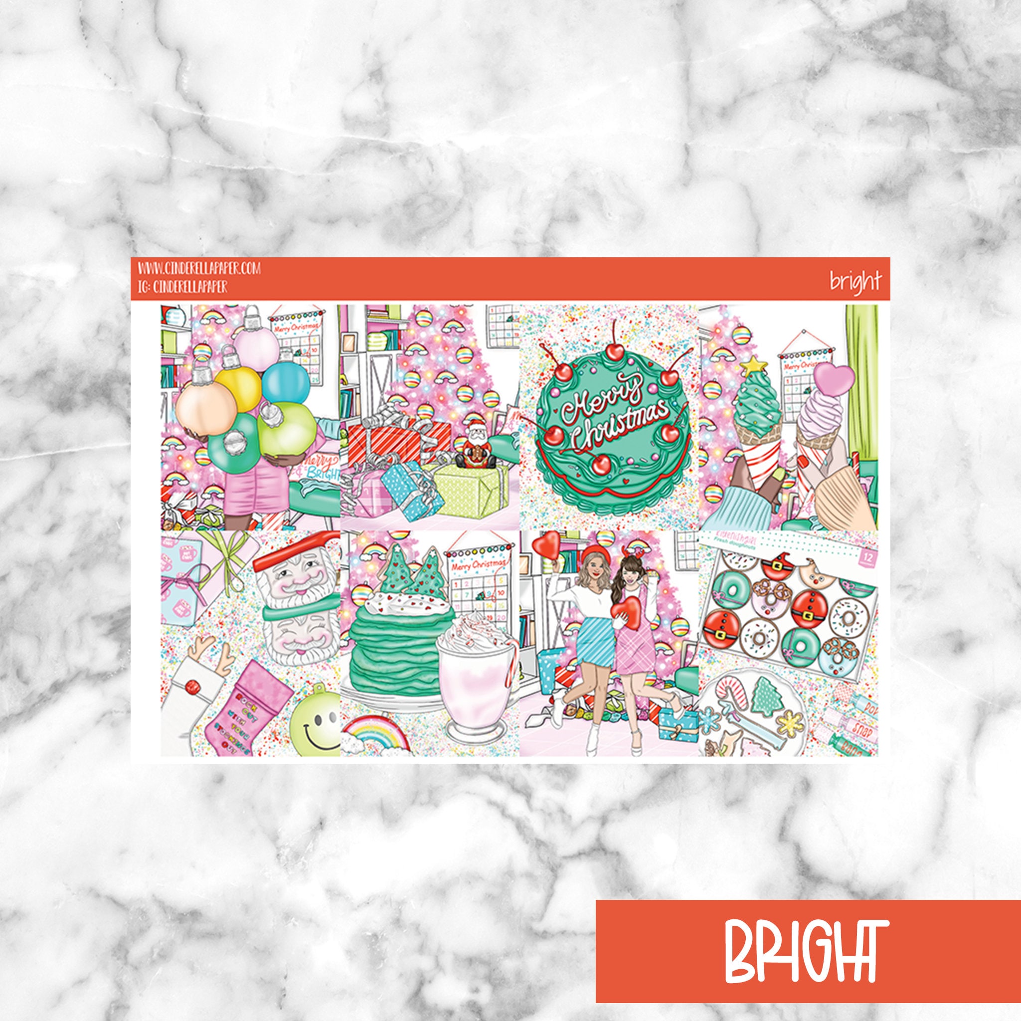 Bright Printable Planner Stickers, Weekly Sticker Kit Erin Condren ...