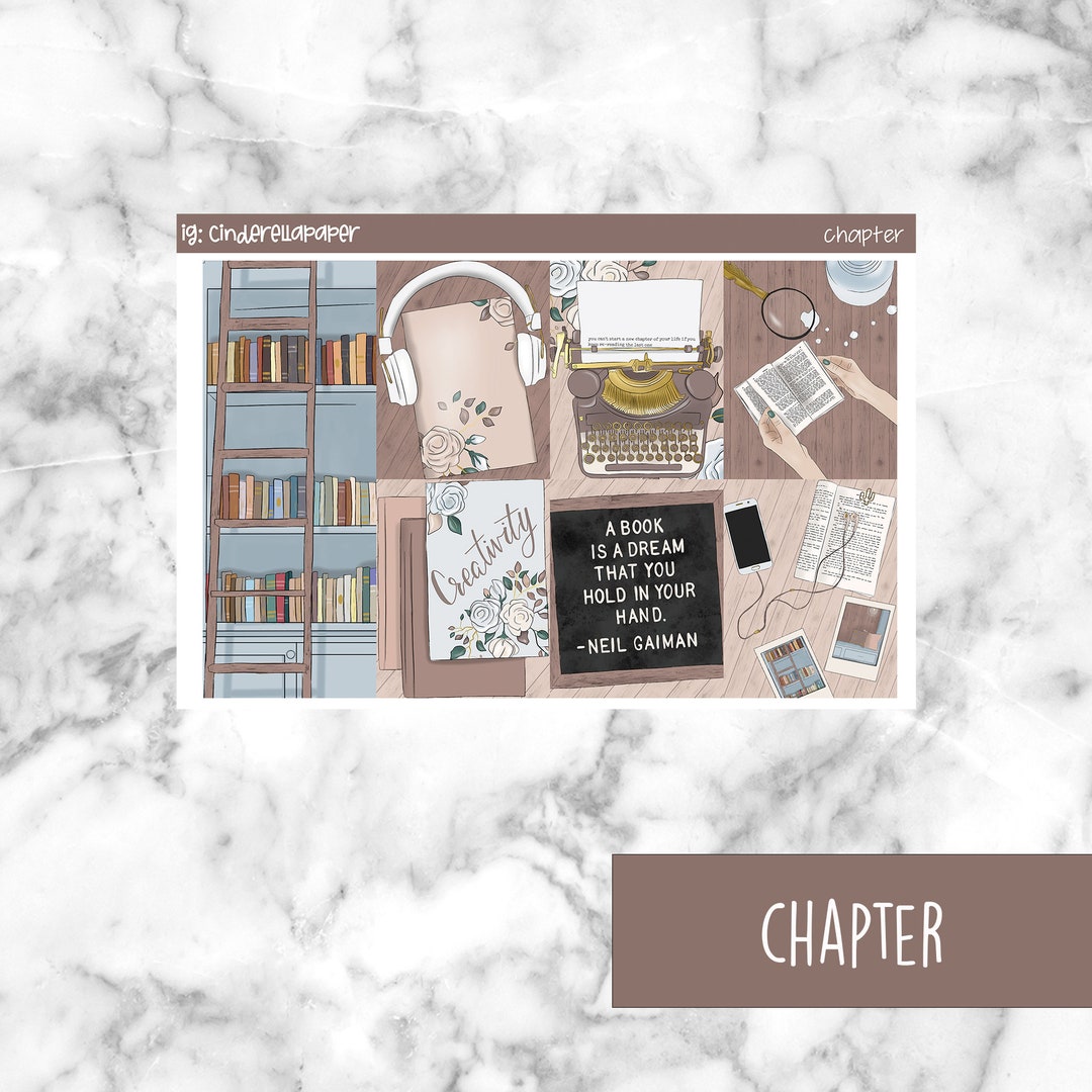 Chapter Printable Planner Stickers, Weekly Sticker Kit Erin Condren ...
