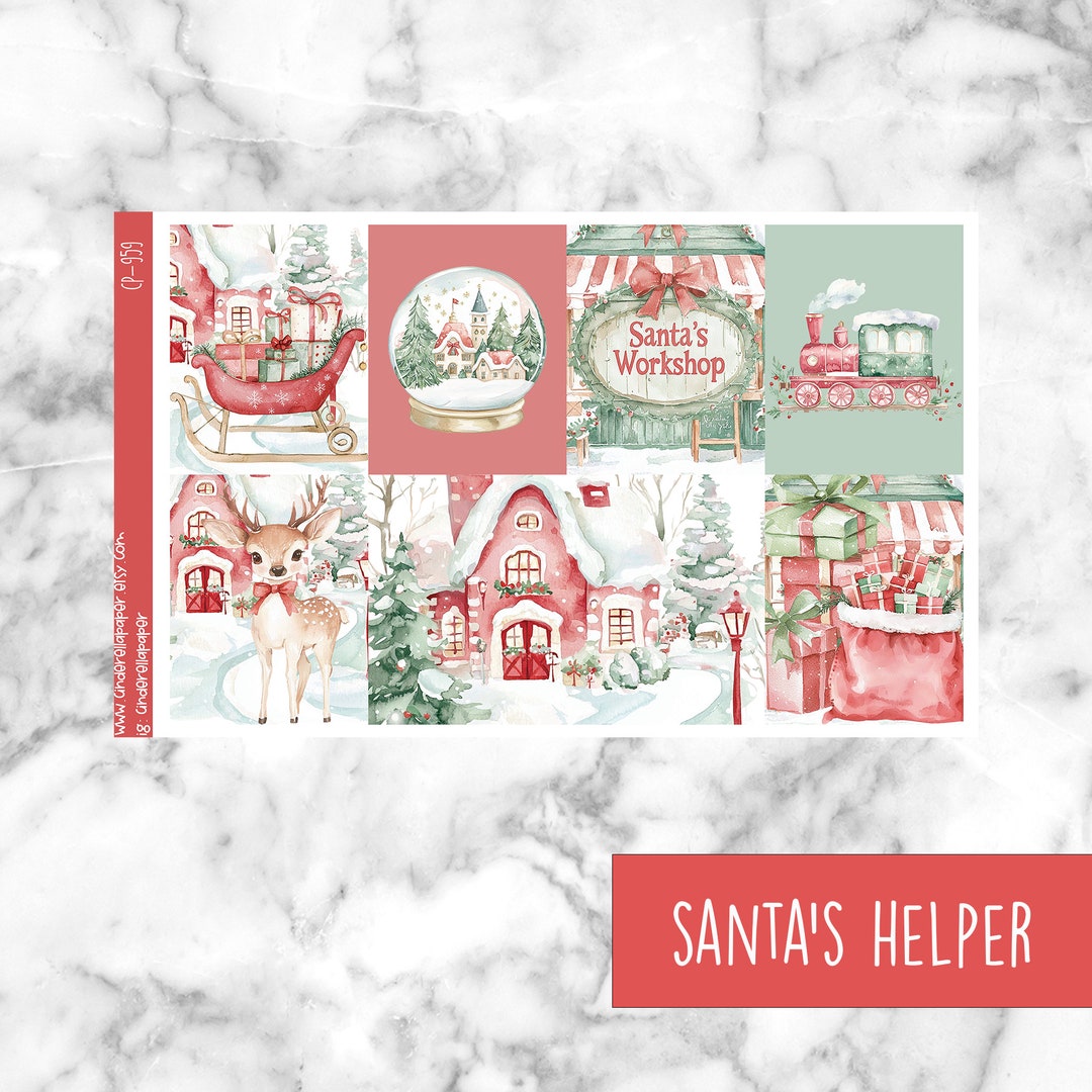 Santa's Helper - Ultimate Sticker Kit - Etsy