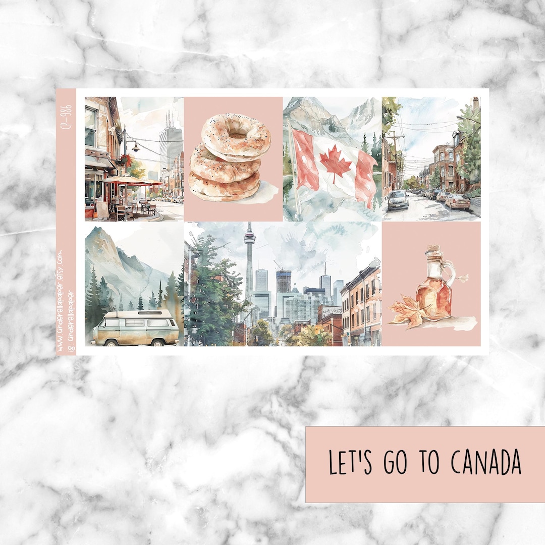 Let's Go to Canada - Ultimate Sticker Kit - Etsy