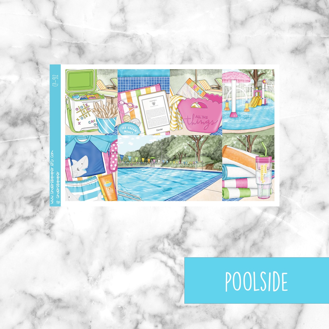 Poolside - Ultimate Sticker Kit - Etsy