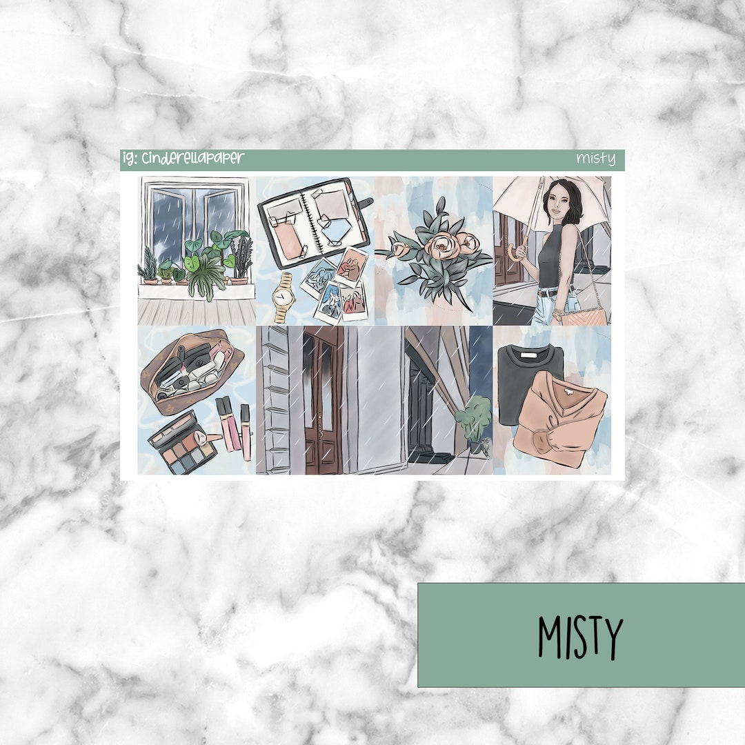 Misty Printable Planner Stickers, Weekly Sticker Kit Erin Condren ...