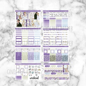 Bridgerton Planner Stickers, Weekly Vertical Kit (PNG, PDF Cut Files ...