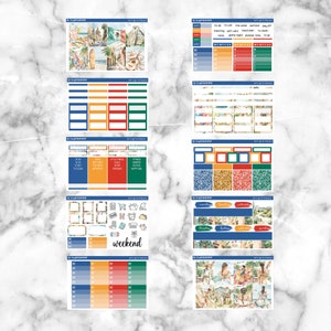 Let's Go to Mexico Printable Planner Stickers, Weekly Sticker Kit Erin ...