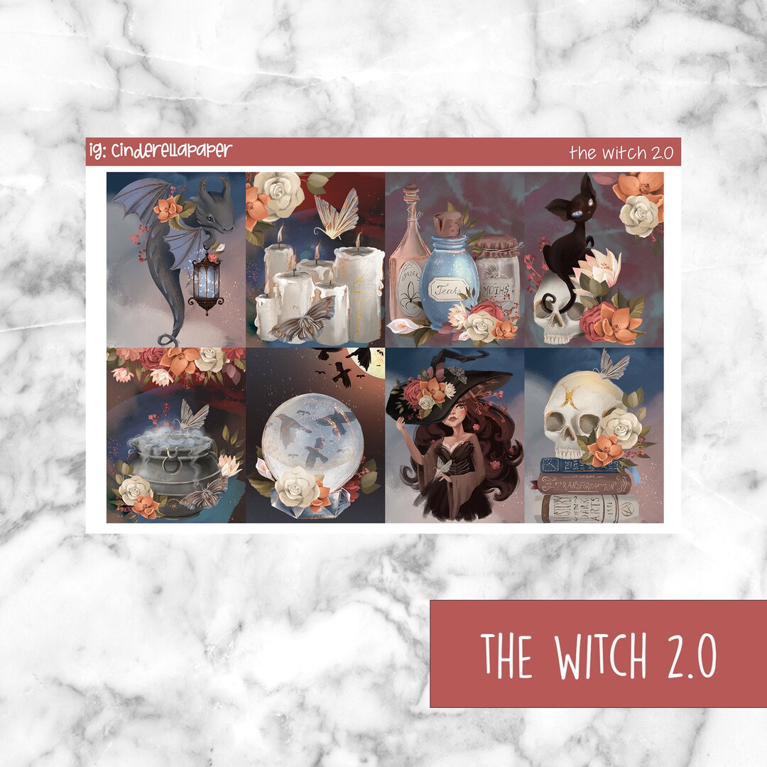 The Witch 2.0 Printable Planner Stickers, Weekly Sticker Kit Erin ...