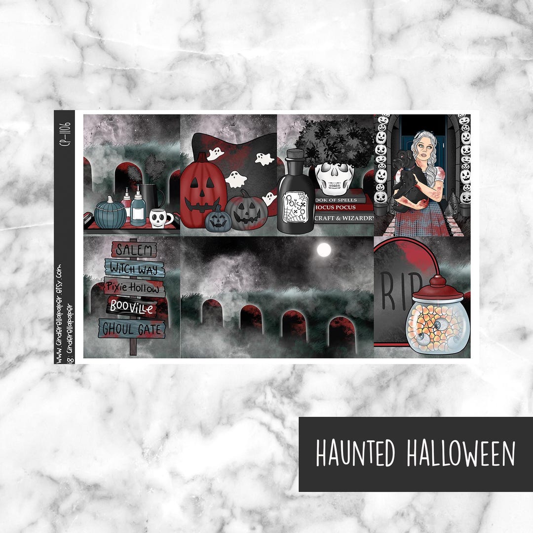 Haunted Halloween - Ultimate Sticker Kit - Etsy