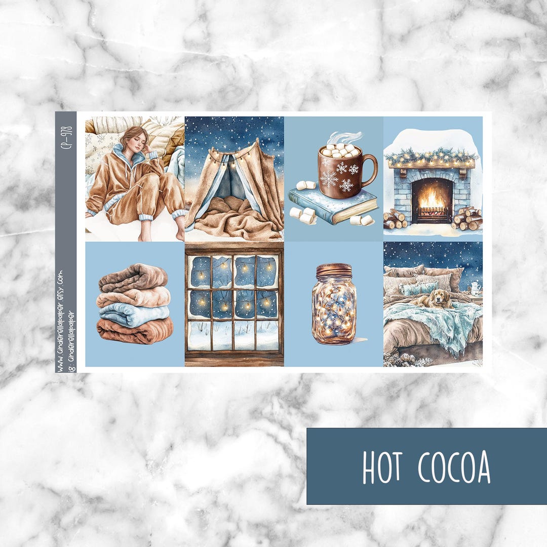 Hot Cocoa - Ultimate Sticker Kit - Etsy