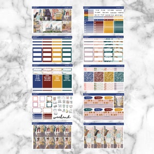 Wizarding School Printable Planner Stickers, Weekly Sticker Kit Erin ...