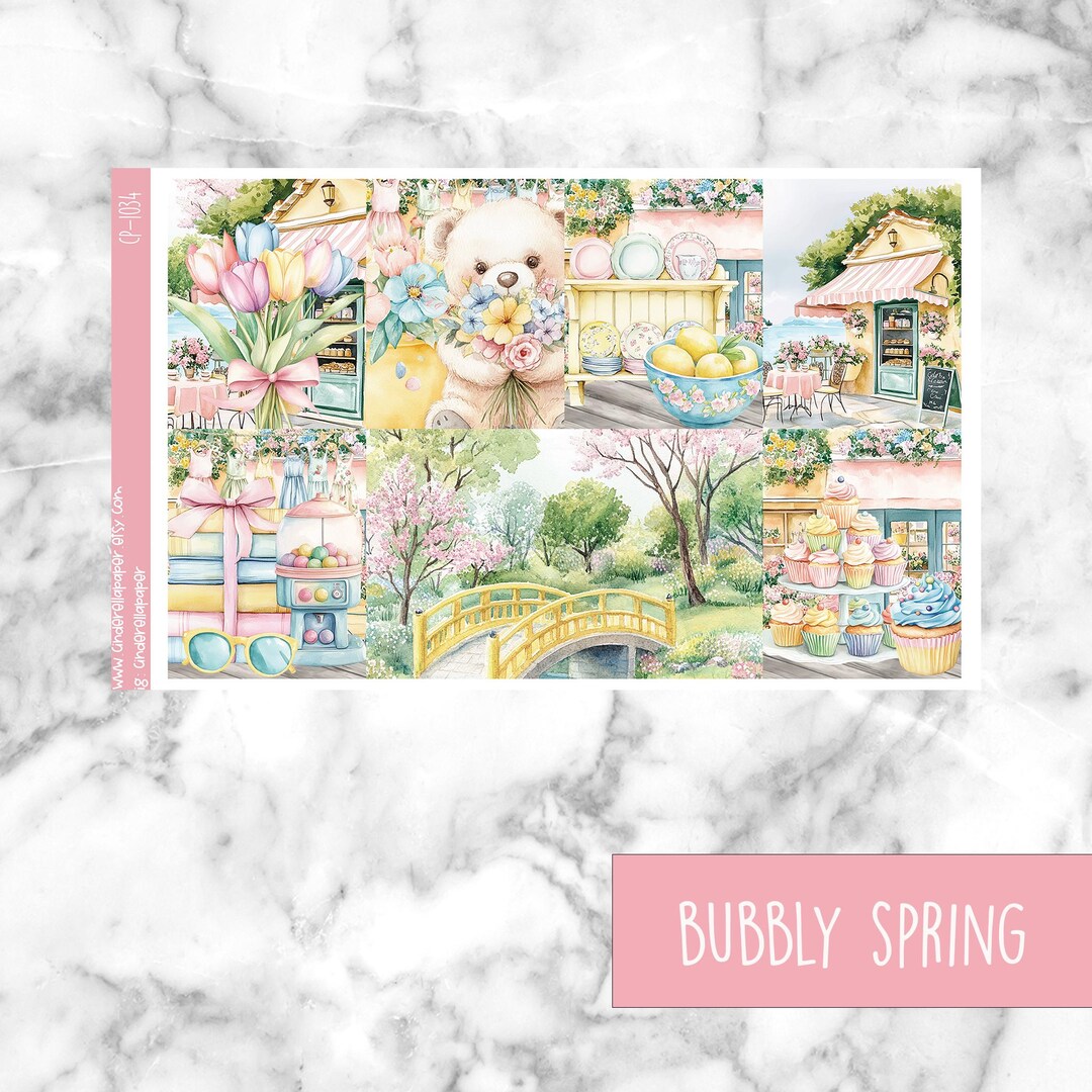 Bubbly Spring - Ultimate Sticker Kit - Etsy