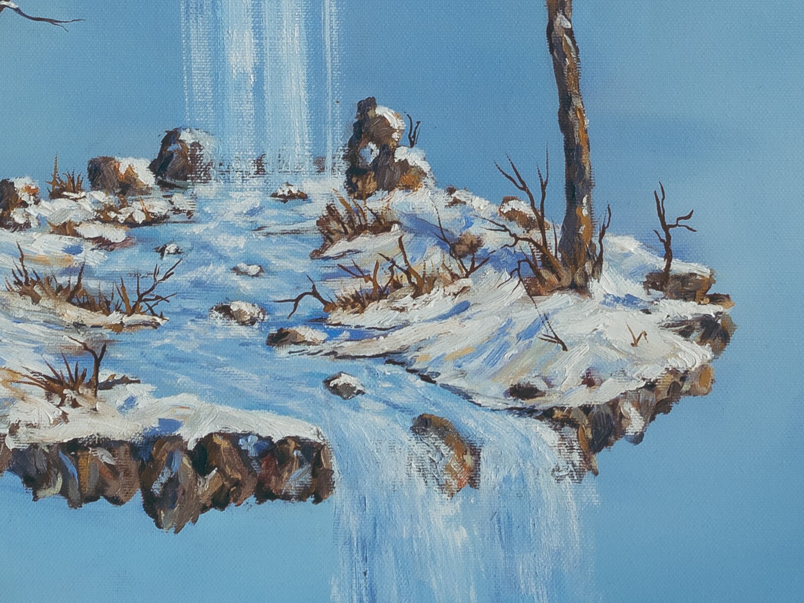 Winter Wonderland. Surrealistic Oilpainting on Canvas. 20 X 28 Inch ...