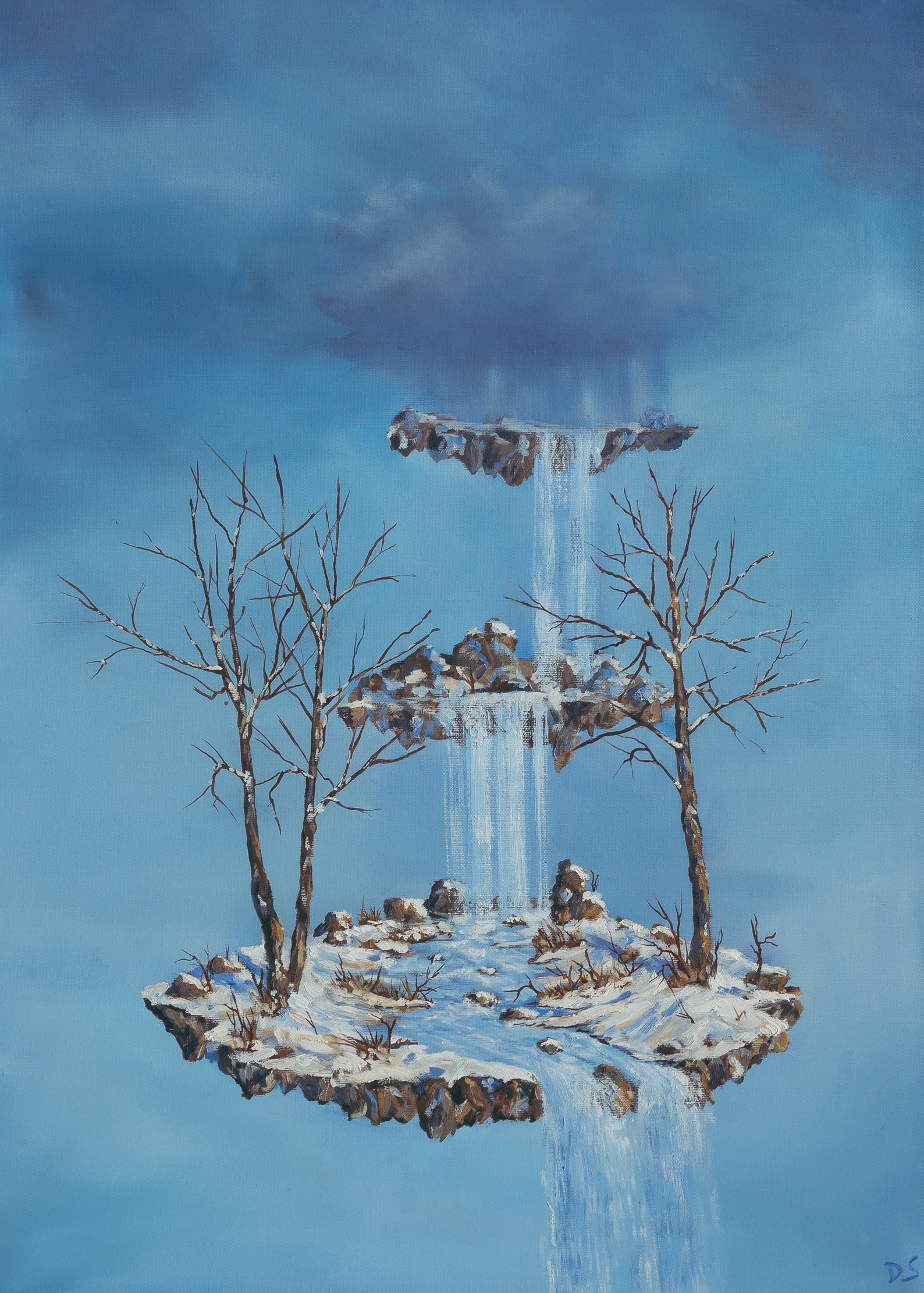 Winter Wonderland. Surrealistic Oilpainting on Canvas. 20 X 28 Inch ...