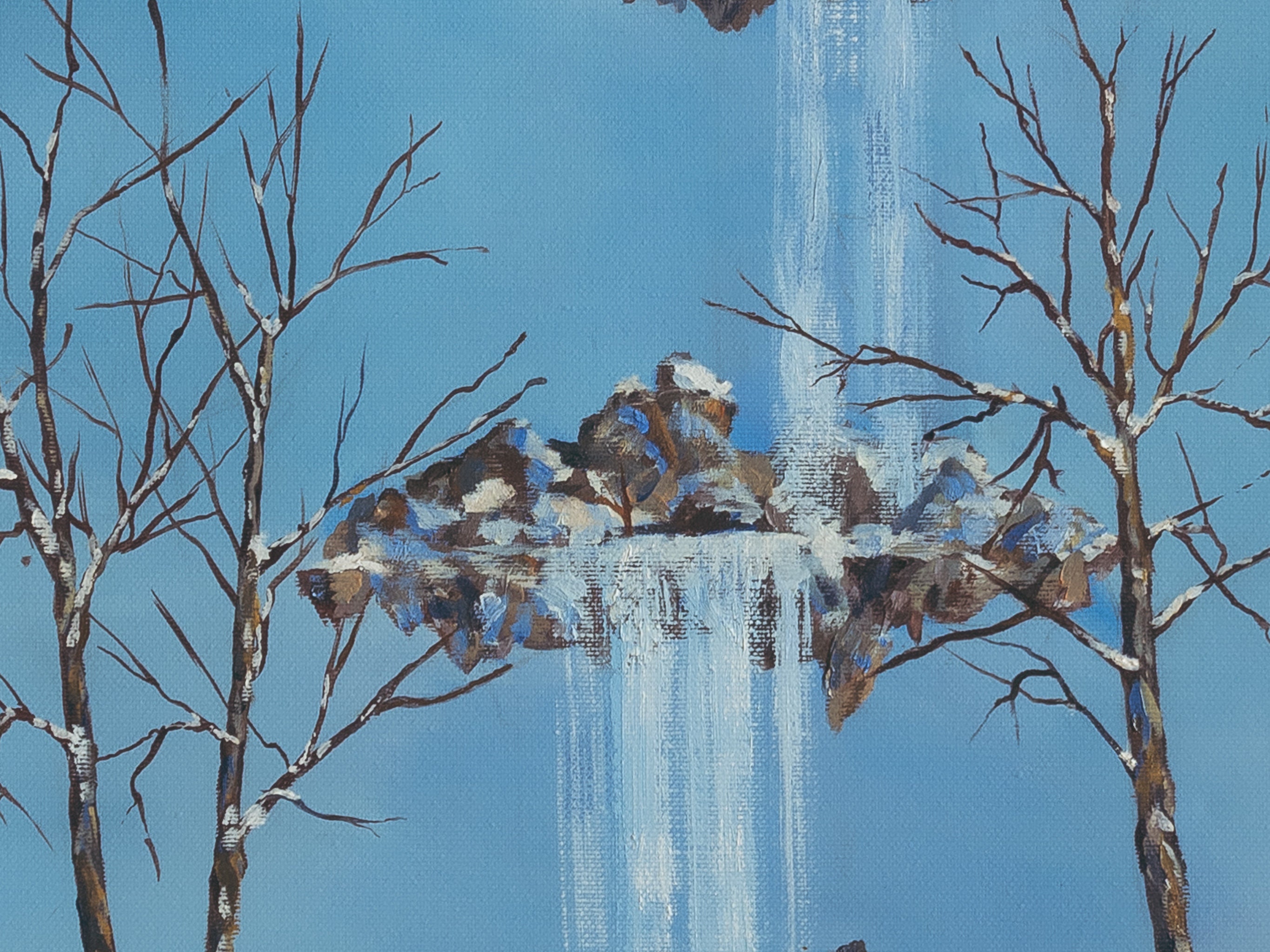 Winter Wonderland. Surrealistic Oilpainting on Canvas. 20 X 28 Inch ...