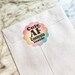 Cute AF Rainbow Flower Label Packs, Cute Packaging Stickers, Small ...