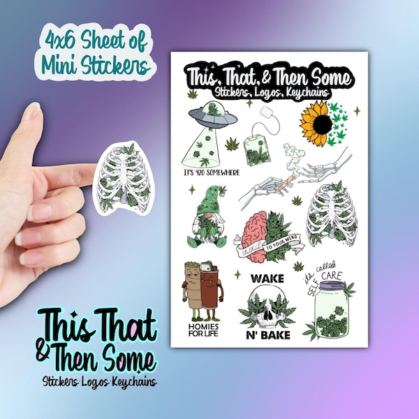 Stoner Stickers - Etsy