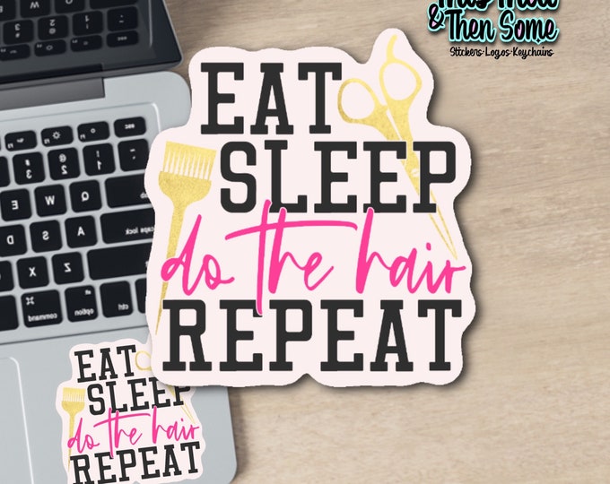 Hairdresser Sticker Pack Set of 6 Hairstylist Stickers 3 Die Cut ...