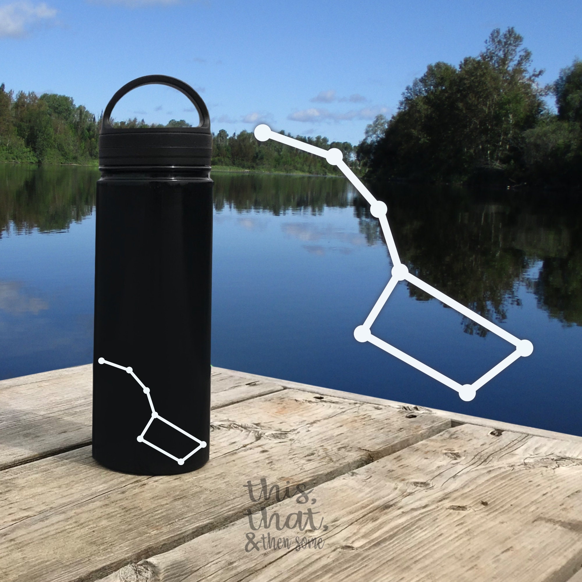 Big Dipper Vinyl Decal Sticker Cute Water Bottle Car | Etsy