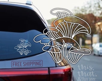 Mushroom Car Decal | Etsy