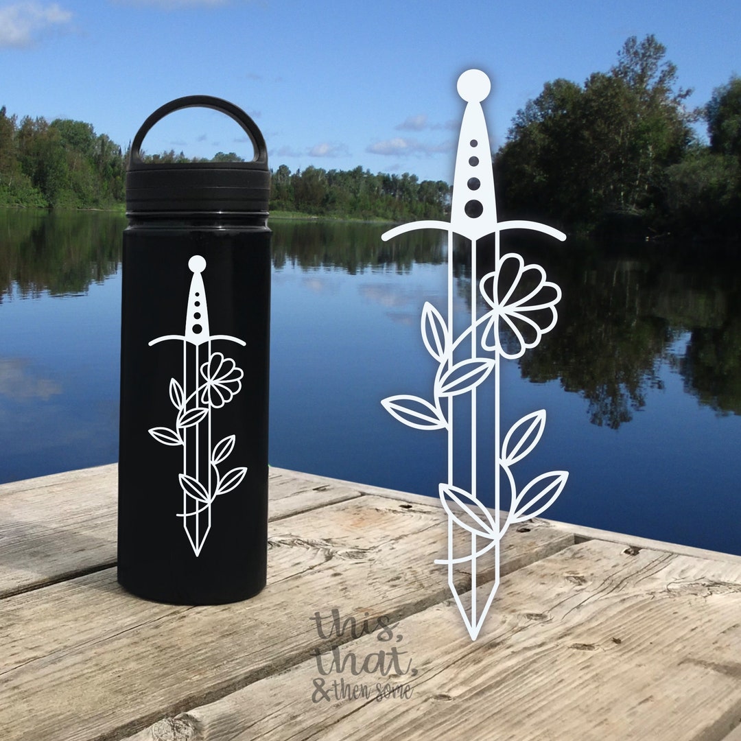 Mystic Sword, Vinyl Decal Sticker, Cute, Water Bottle, Car Decal, Girly ...