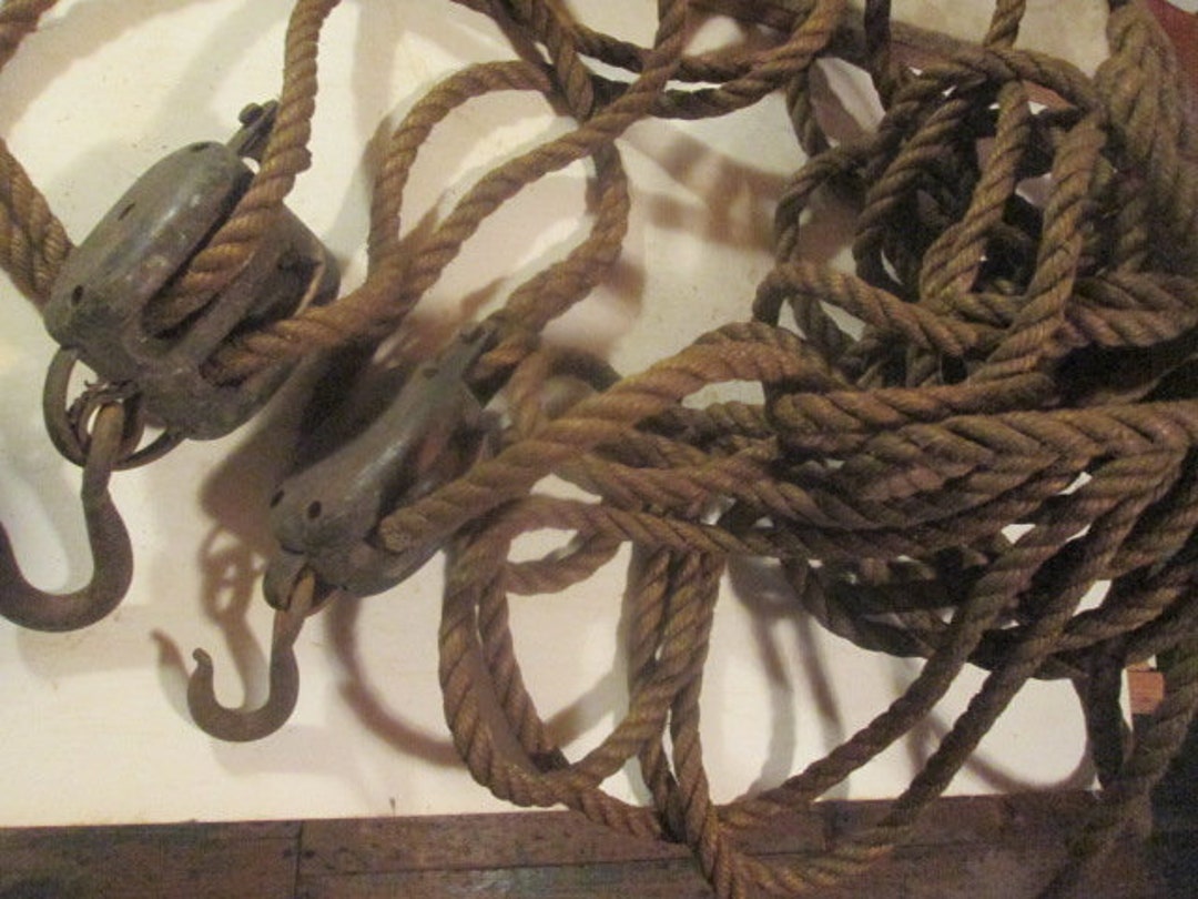 Old Barn Rope Antique Vintage Twist Over 70 Feet 9/16 Inch Width ...