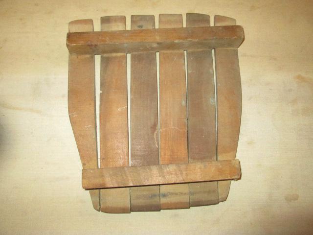 Vintage Wooden Slat Canoe Seat Back Chair Back Chair Seat Country ...