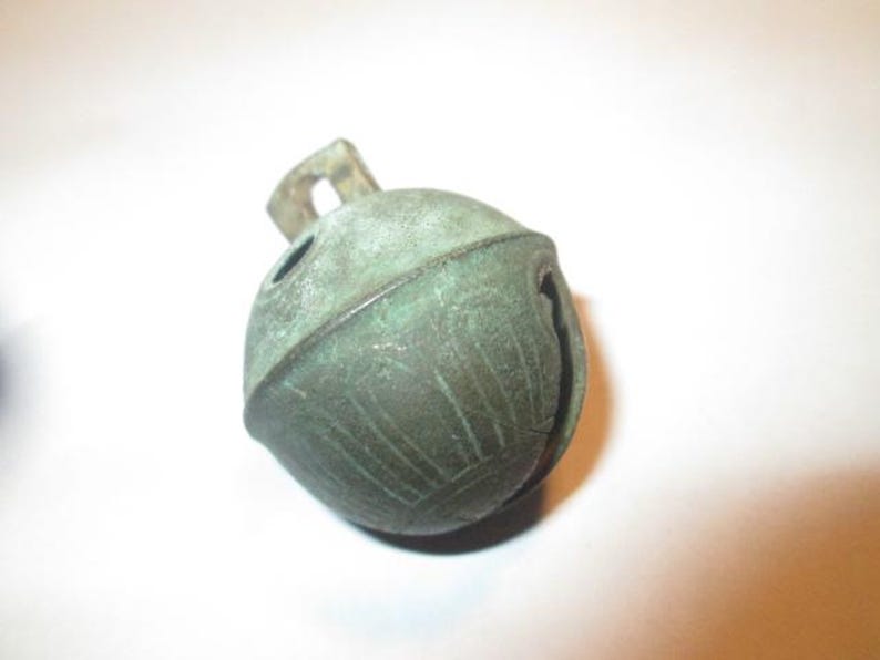 Two Shabby Sleigh Bells 1 1/4'' and No 3 1 7/8'' Victorian Antique ...