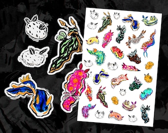 Sea Slug Sticker Sheet - Etsy