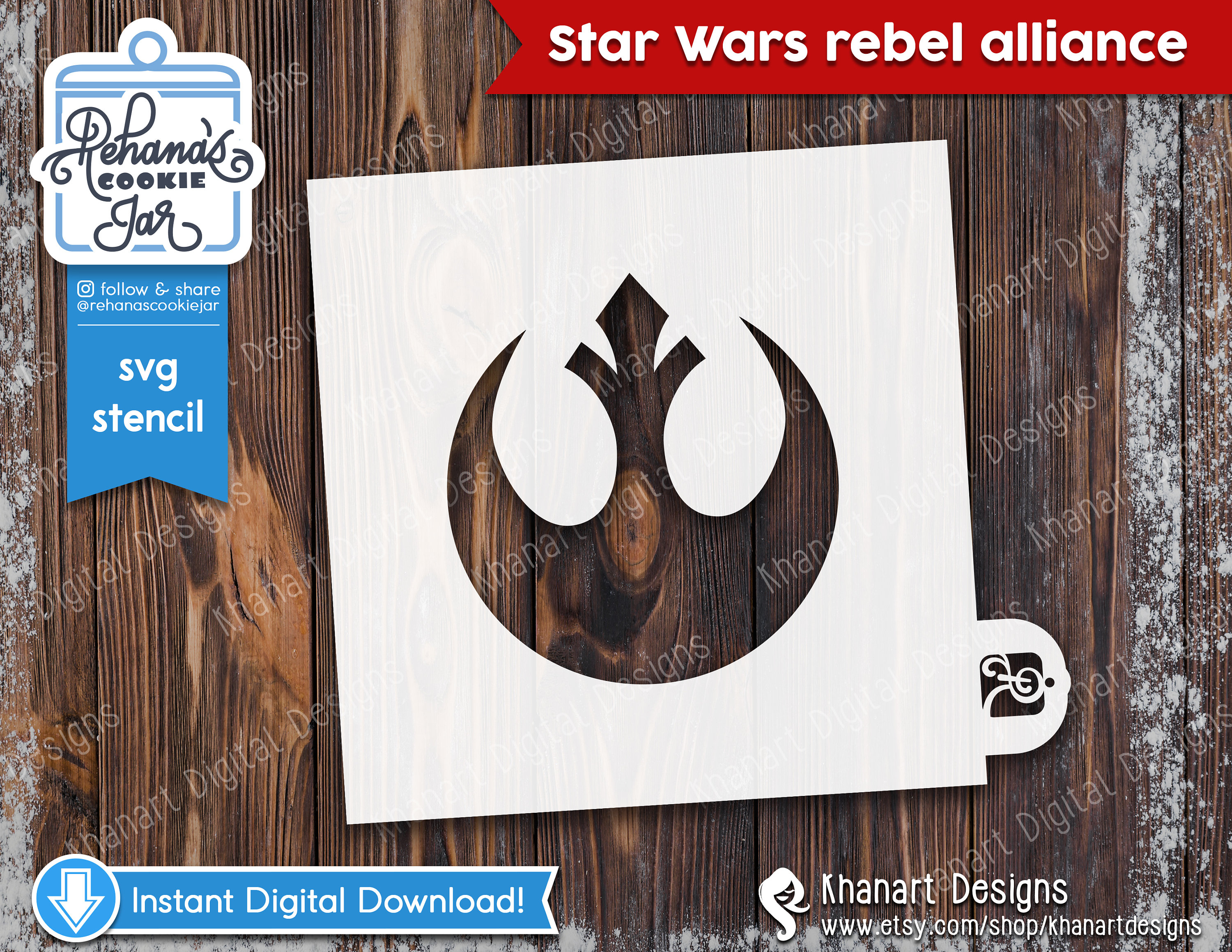 Rebel Alliance Stencil