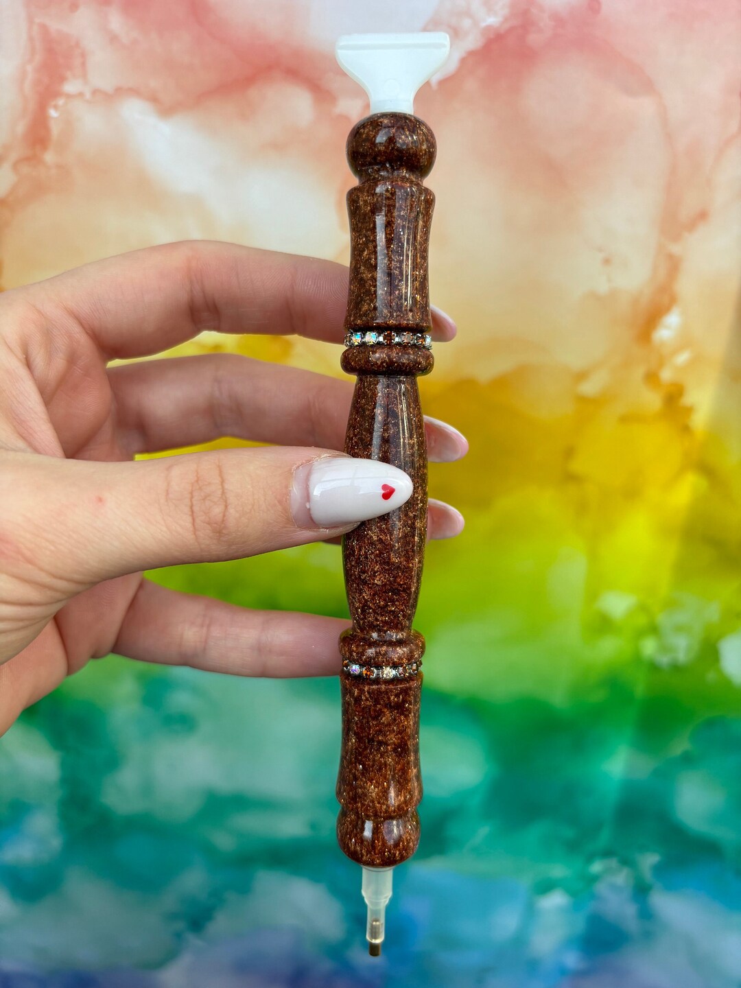 Luxury Diamond Art Pen Cinnamon Sparkle - Etsy