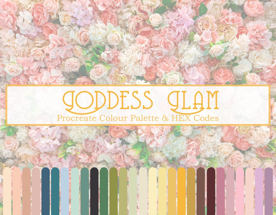 Goddess Glam Procreate Colour Palette. Color Swatches, Illustration ...