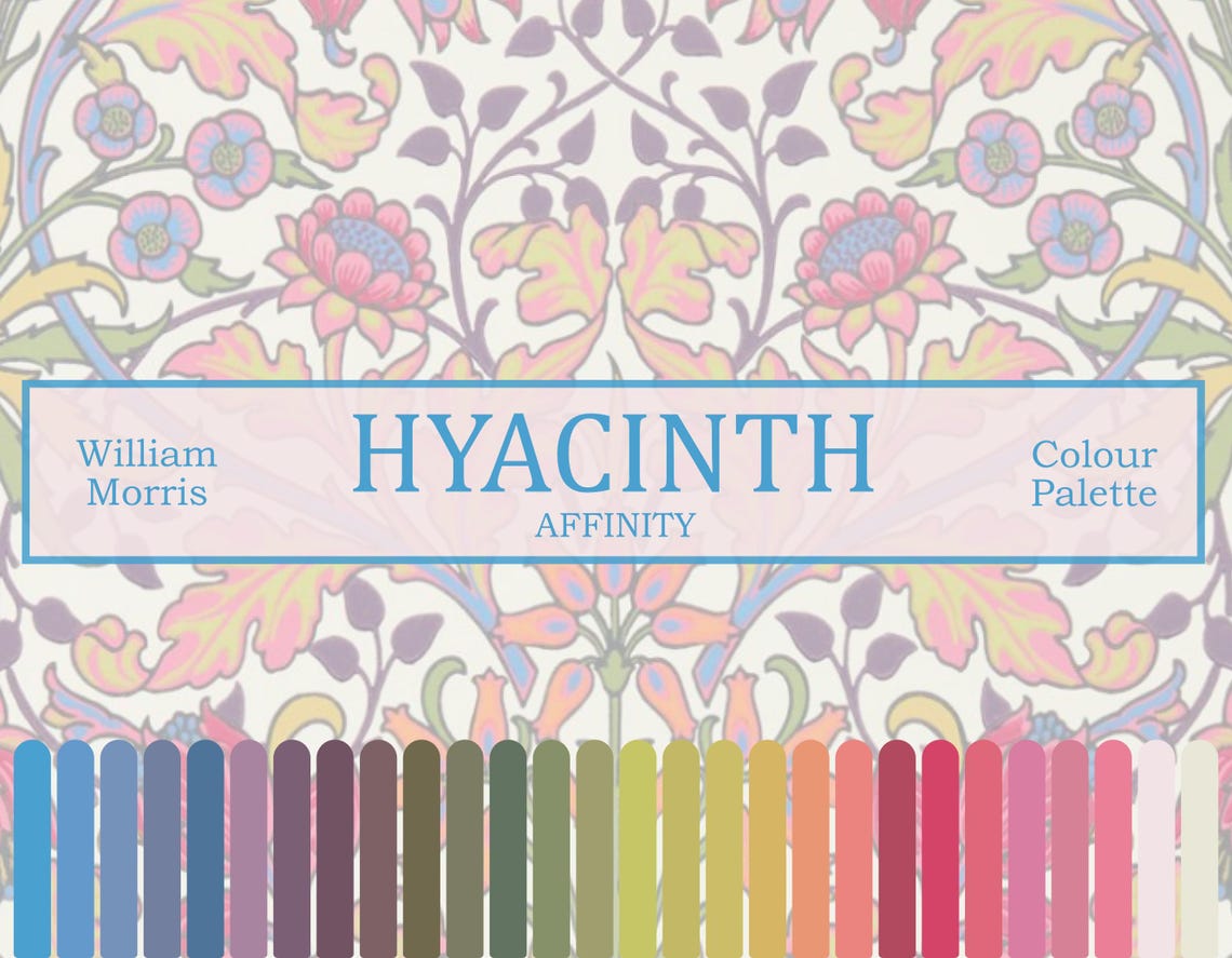 Hyacinth Affinity Colour Palette. Color Swatches, Illustration Supplies ...