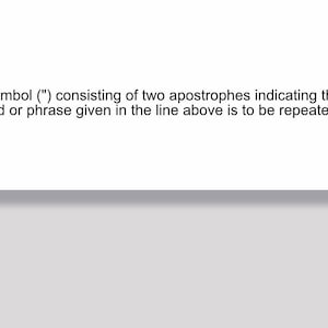 Typography Print Ditto Mark Punctuation Print Typographic Art ...