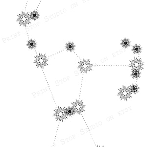 Orion Constellation SVG Bundle. Stars, Flowers, Skulls, Suns. Cricut ...
