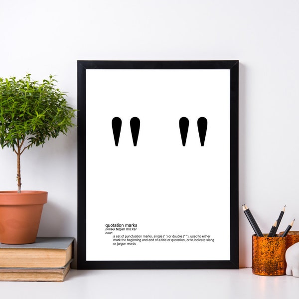 Punctuation Marks Poster - Etsy