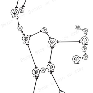 Orion Constellation SVG Bundle. Stars, Flowers, Skulls, Suns. Cricut ...