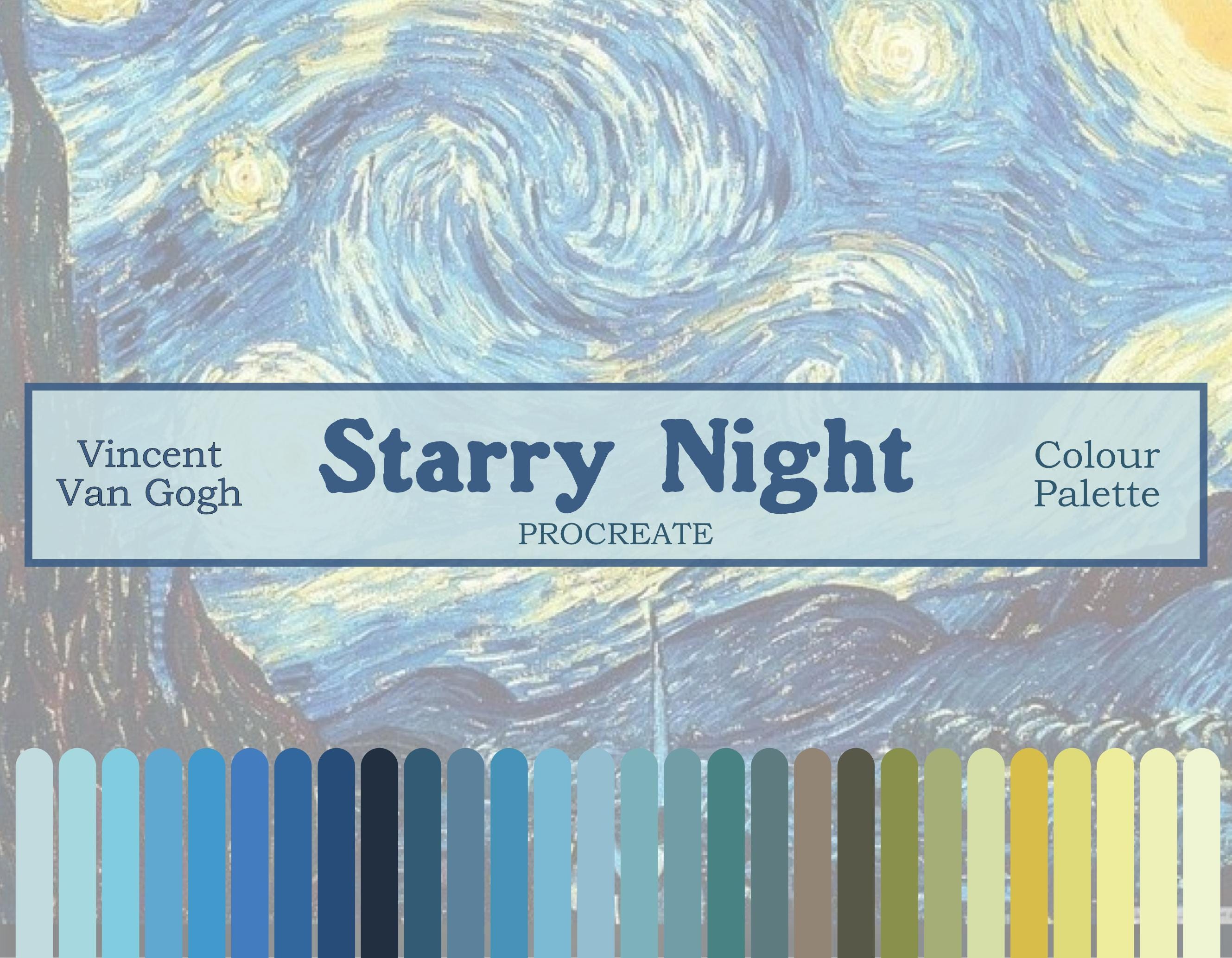 Starry Night Colour Palette