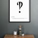 Interrobang Typography Print - Unique Punctuation Wall Art for Grammar ...