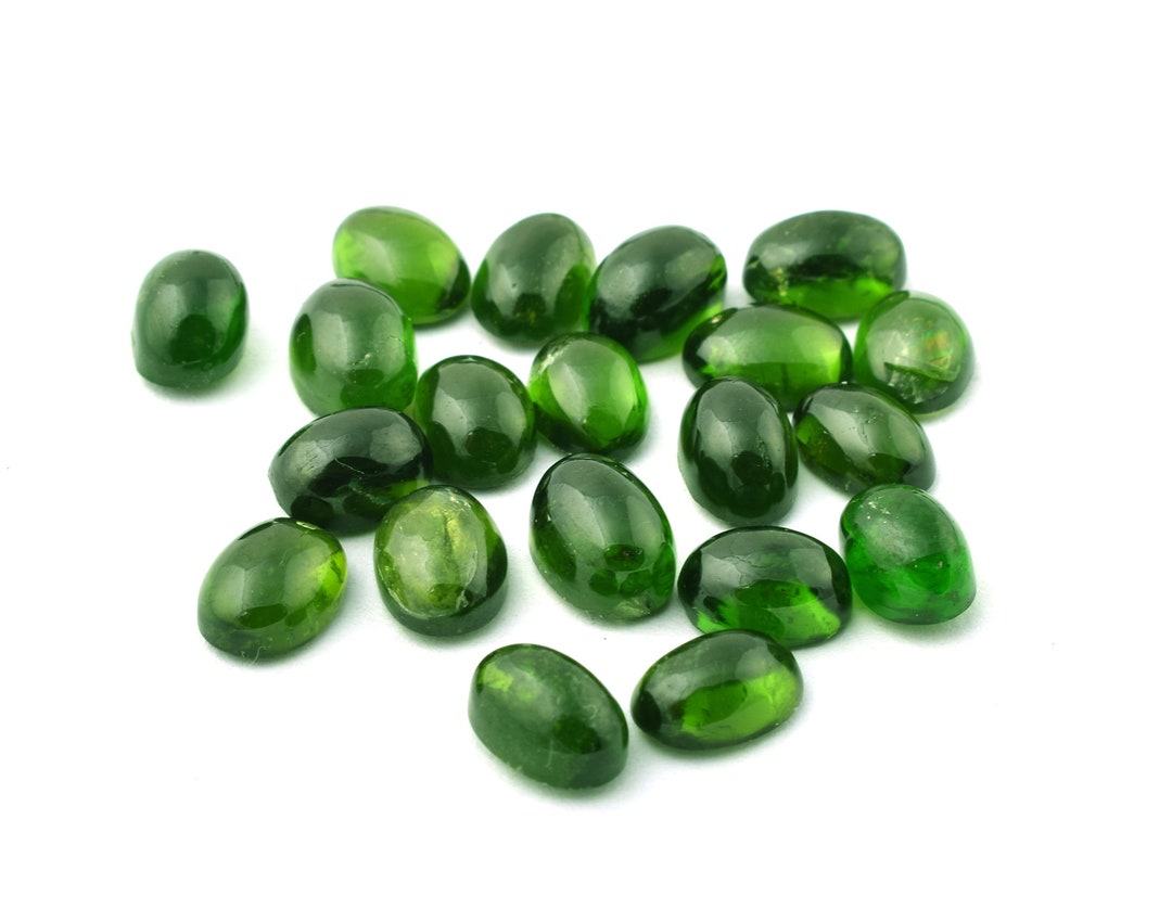 Chrome Diopside Cabochon Natural Diopside Cabochon Gemstone - Etsy