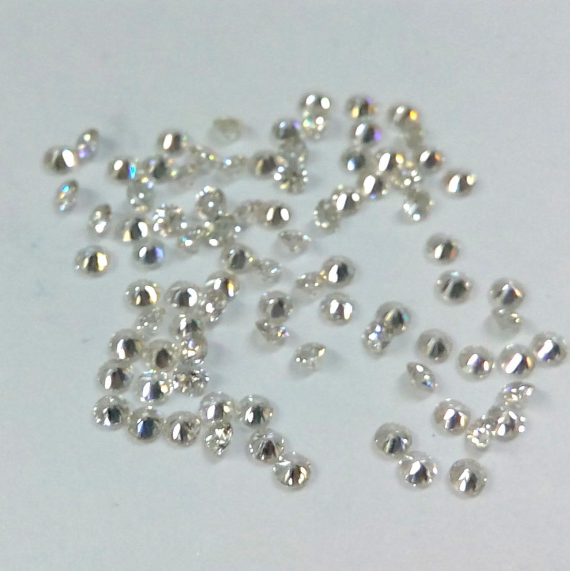 Natural White Diamond 0.90mm 2mm Round IJ Color VS Quality - Etsy India